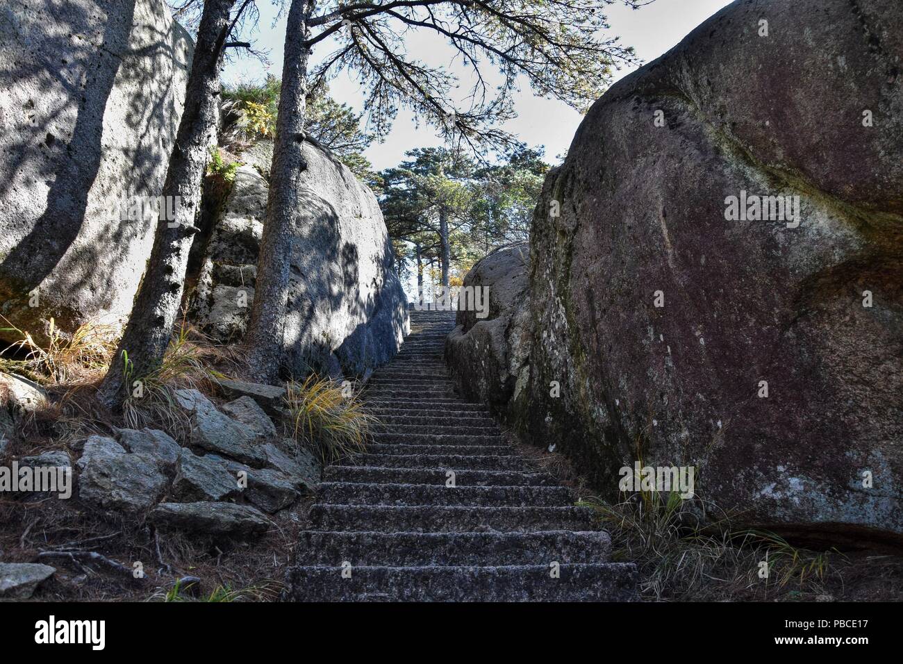 Huangshan Mountain Steps Huangshan The Yellow Mountains Of China