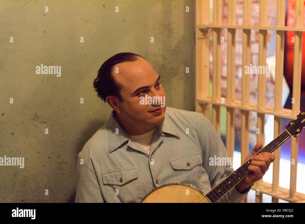 SAN FRANCISCO, USA - OCT 5, 2015: Al Capone at the Madame Tussauds ...