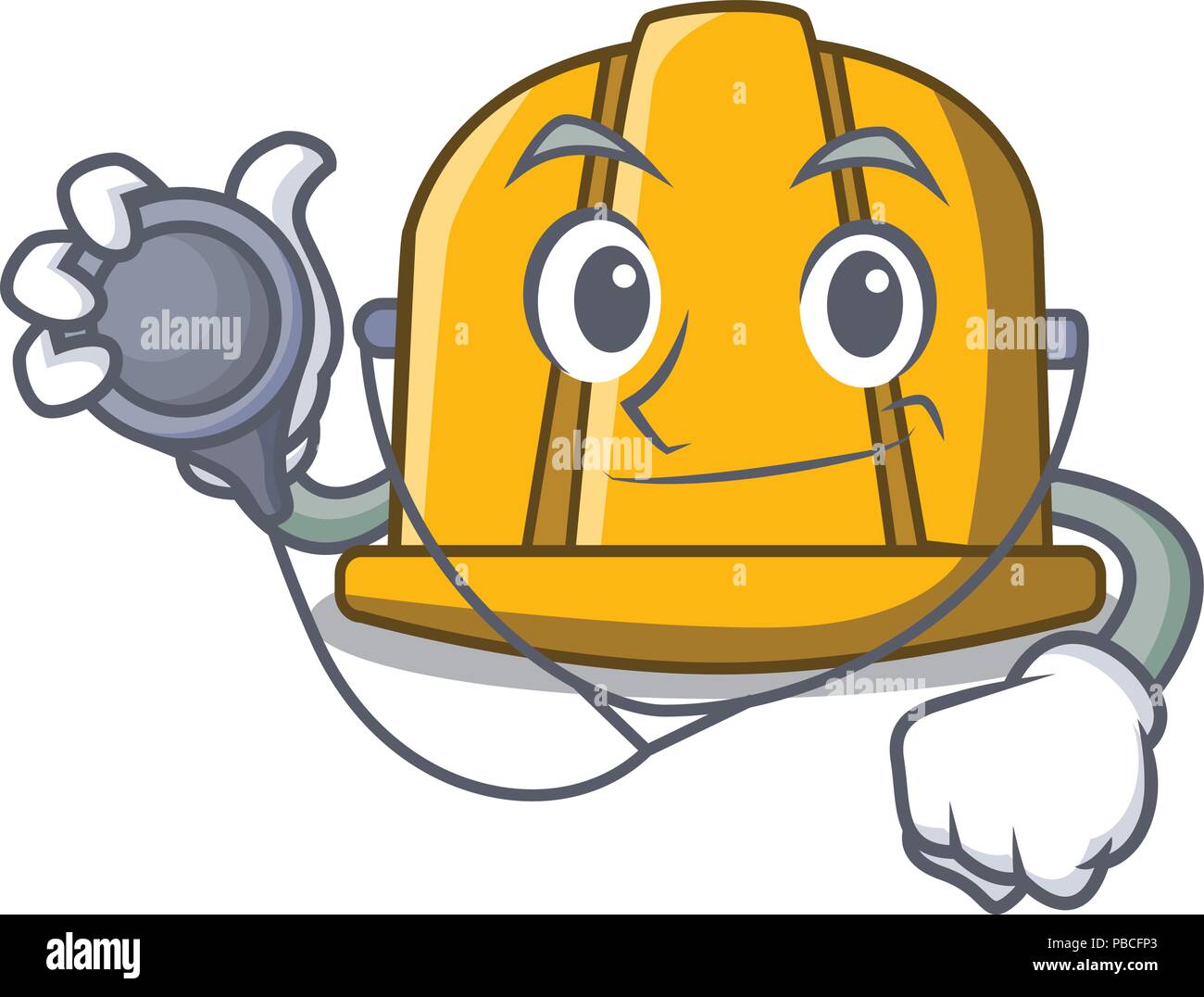 Doctor construction helmet character cartoon Stock Vector Image & Art ...