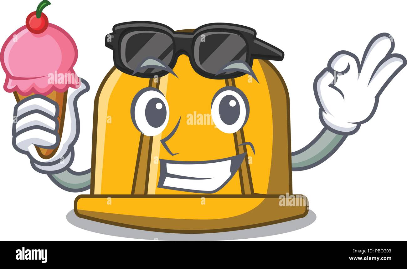 With ice cream construction helmet character cartoon Stock Vector Image ...