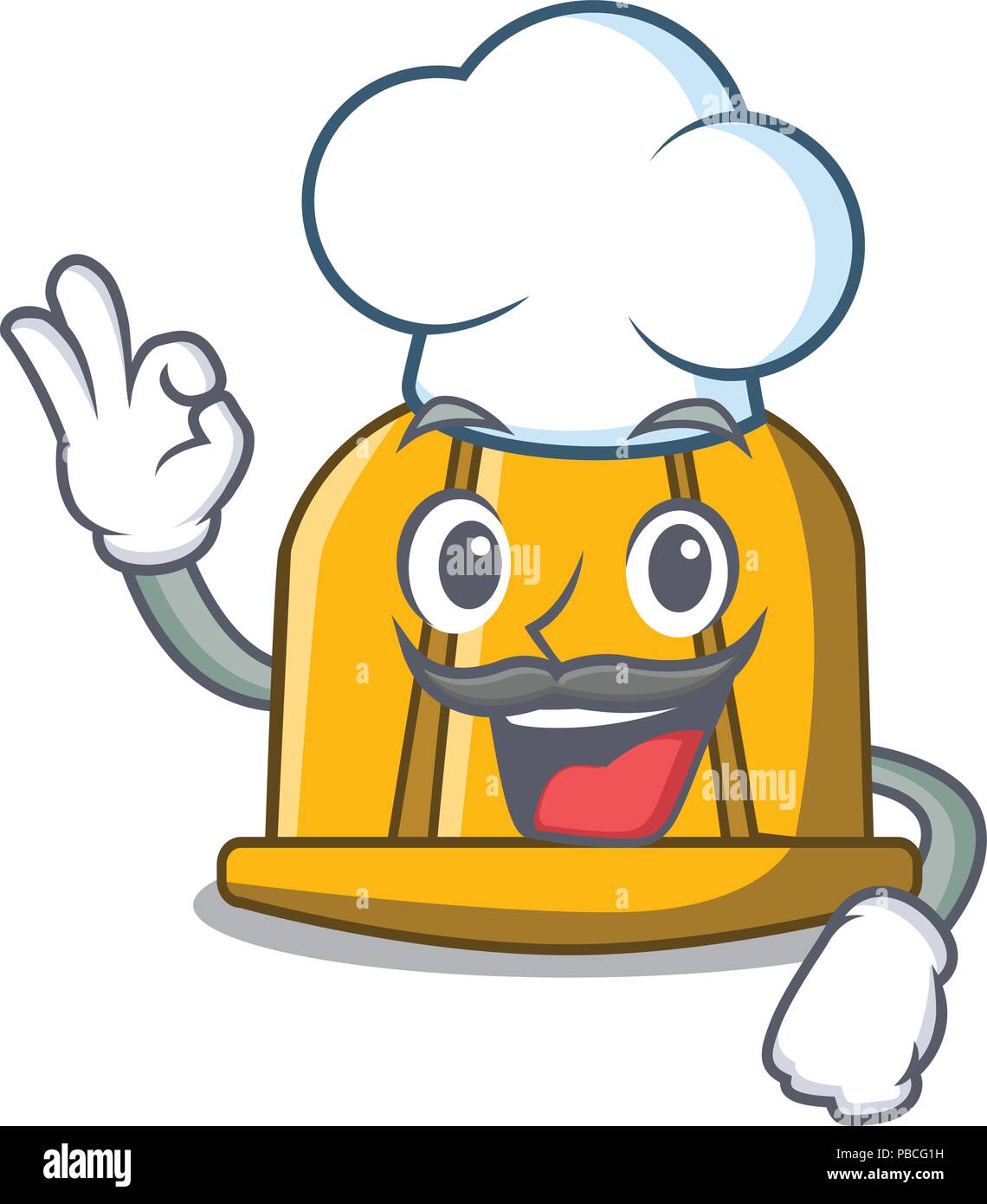 Chef construction helmet character cartoon Stock Vector Image & Art - Alamy