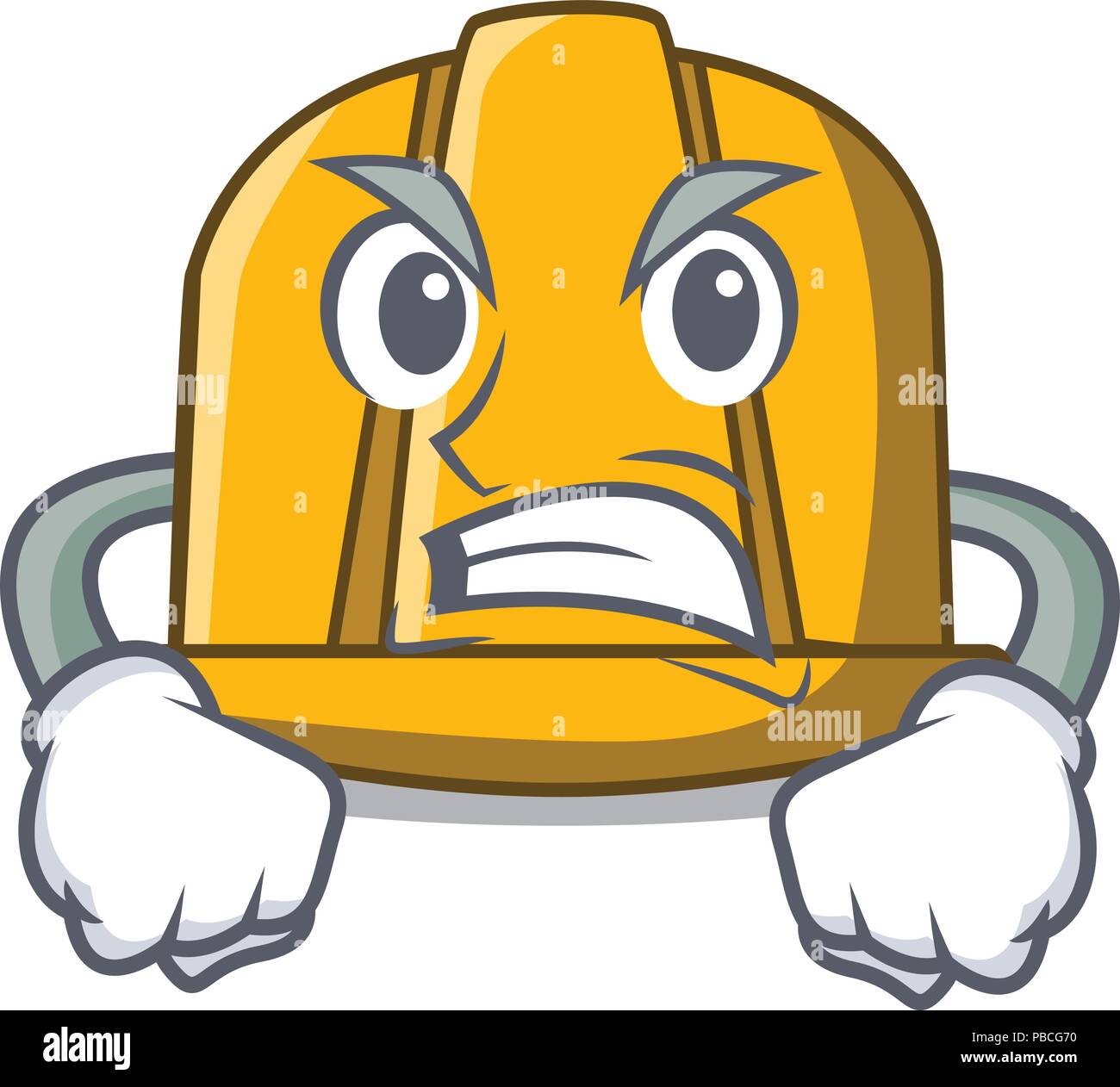Angry construction helmet mascot cartoon Stock Vector Image & Art - Alamy