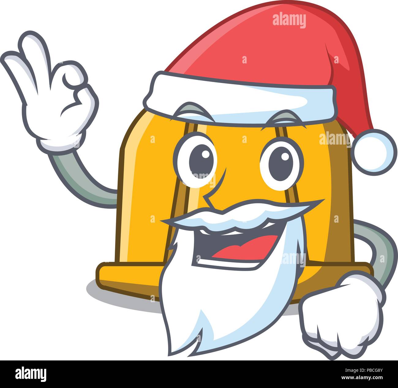 Santa construction helmet mascot cartoon Stock Vector Image & Art - Alamy