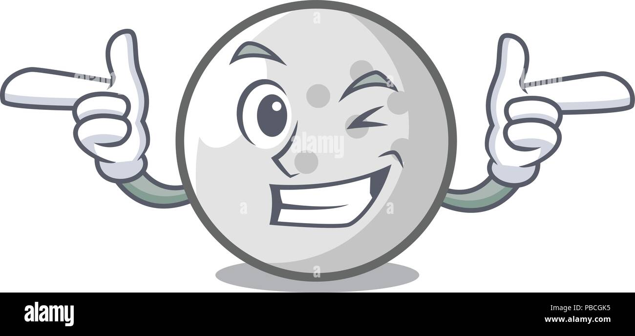 Wink golf ball character cartoon Stock Vector Image & Art - Alamy