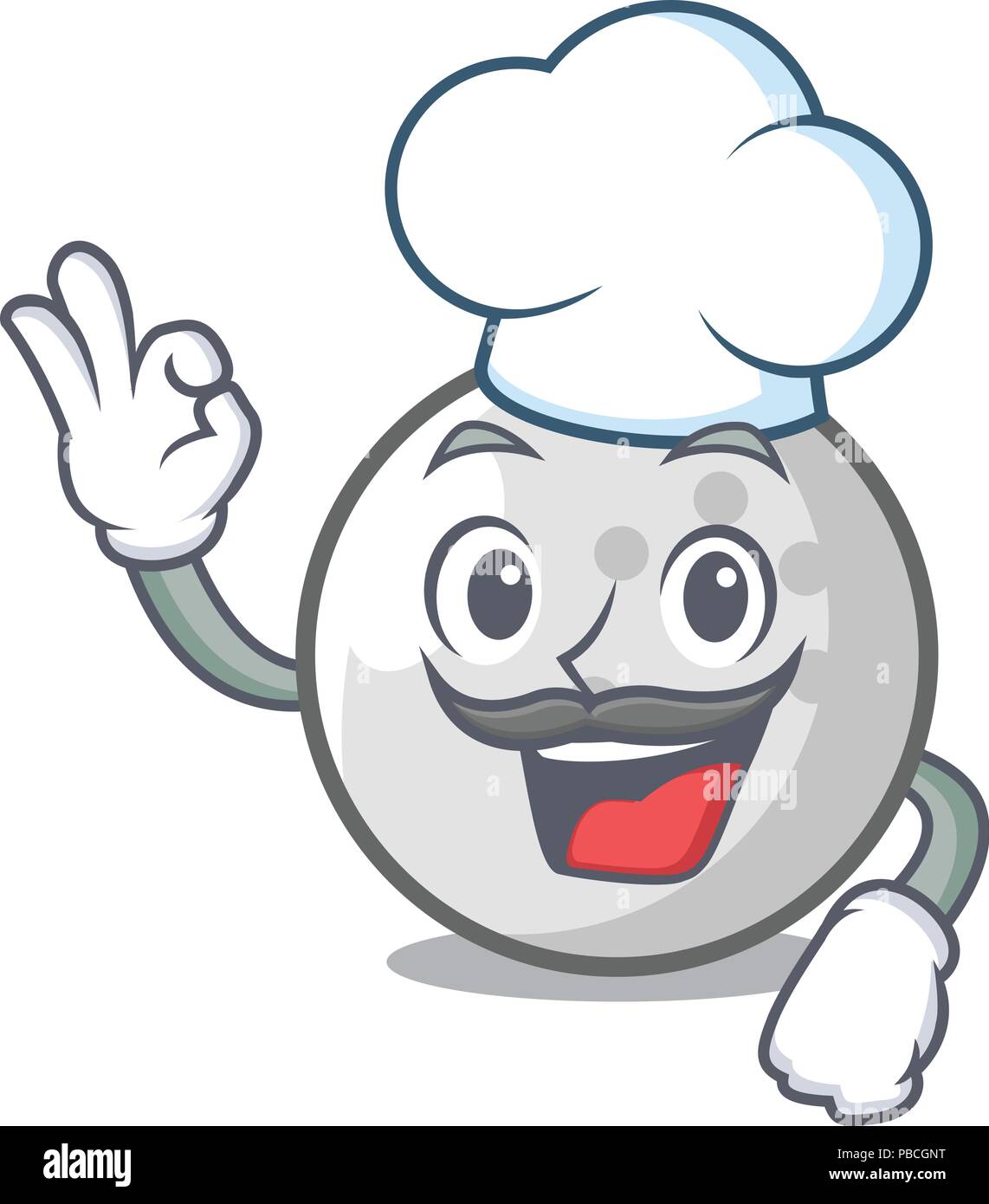 Chef golf ball character cartoon Stock Vector Image & Art - Alamy