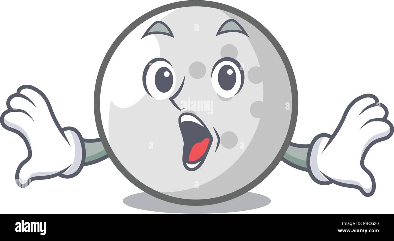 Surprised golf ball mascot cartoon Stock Vector Image & Art - Alamy