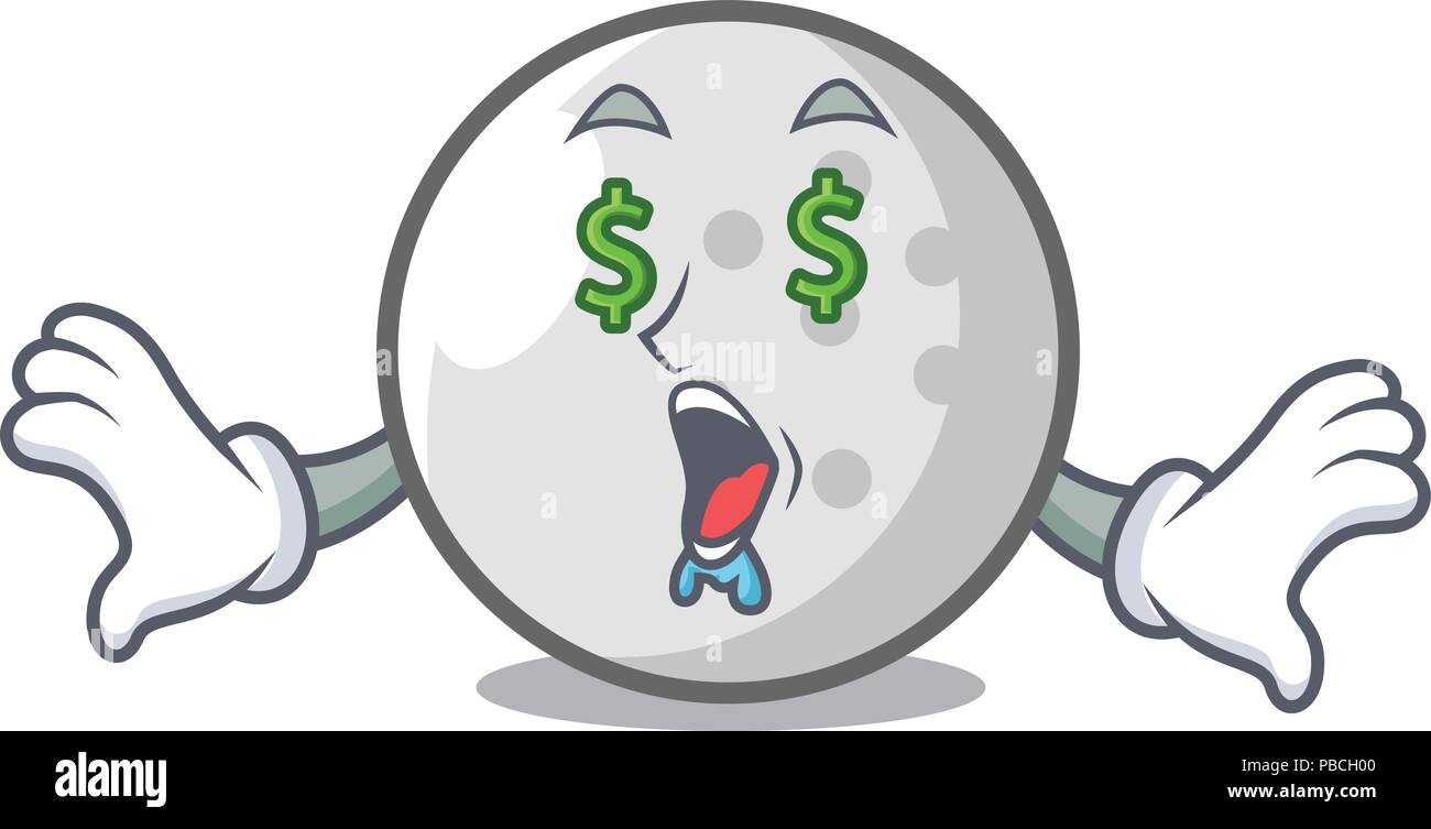 Money eye golf ball mascot cartoon Stock Vector Image & Art - Alamy