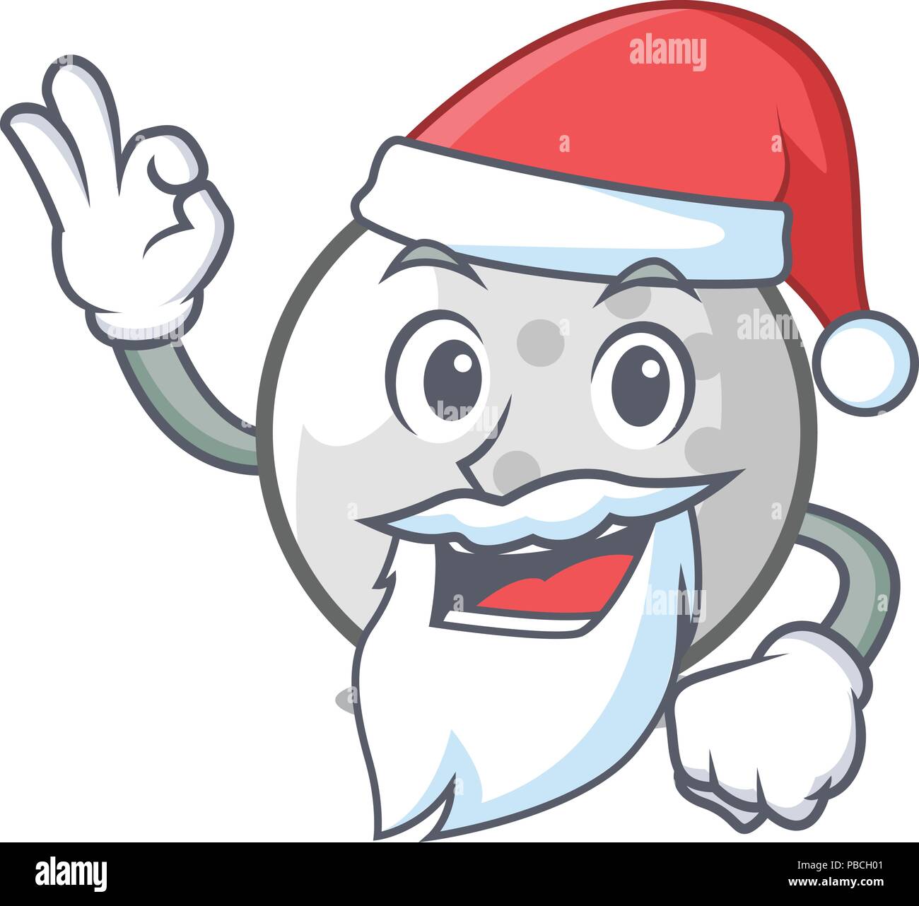 Santa golf ball mascot cartoon Stock Vector Image & Art - Alamy