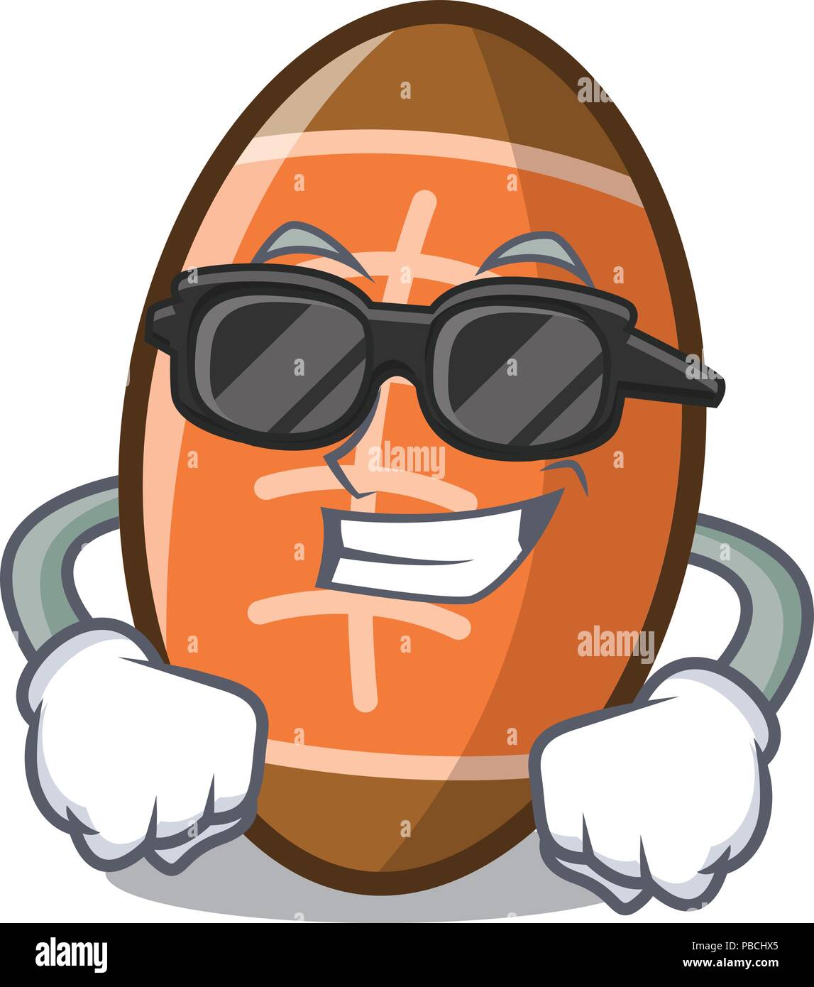 Super cool rugby ball character cartoon Stock Vector Image & Art - Alamy