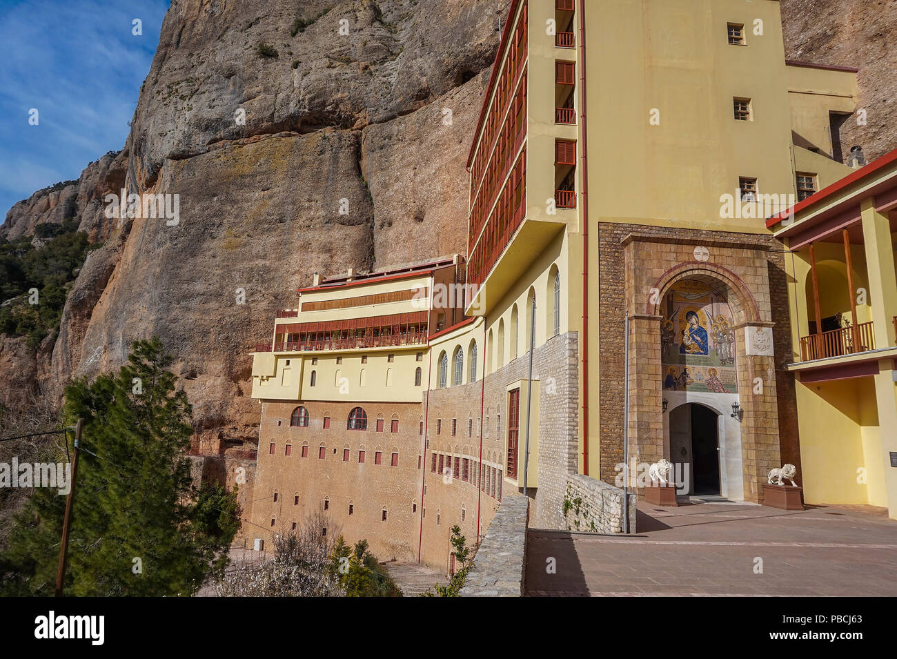 The Holy Monastery of Mega Spileo is placed 10km far from the town of ...