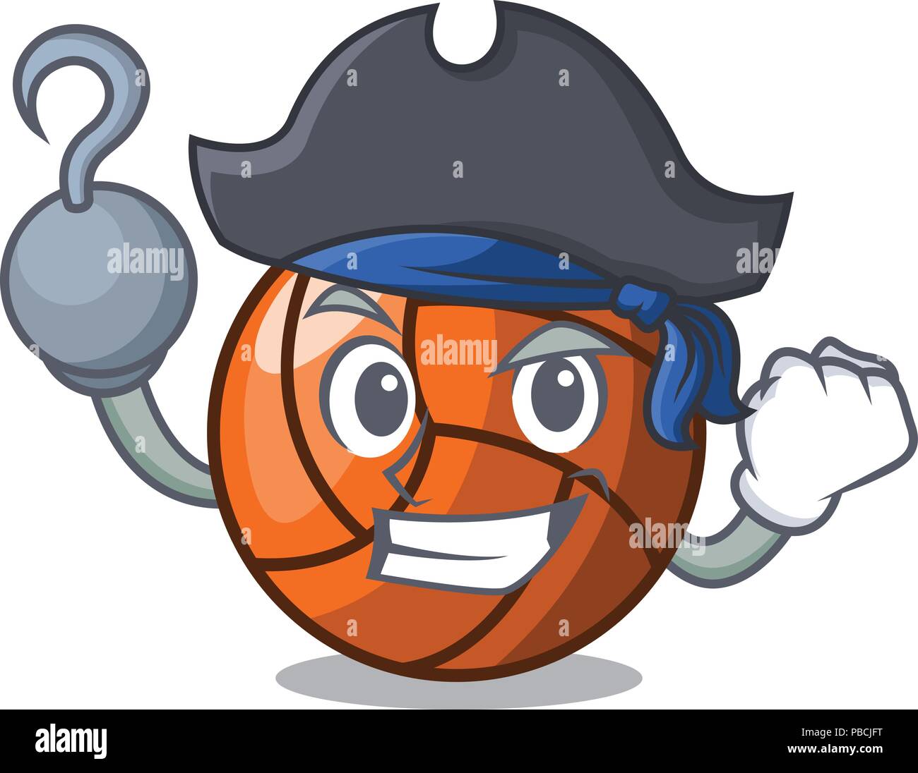 Pirate volleyball character cartoon style Stock Vector Image & Art - Alamy