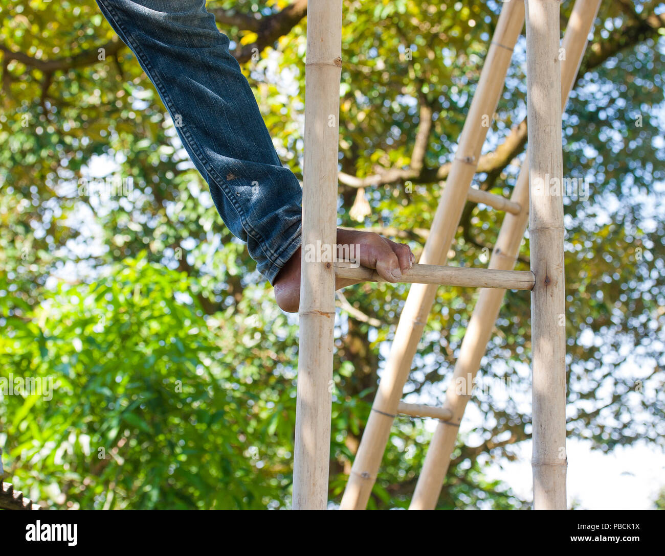 Foot the ladder hi-res stock photography and images - Alamy