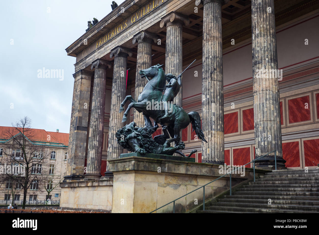 The building of the Altes Museum on the Museums Island in Berlin Stock ...