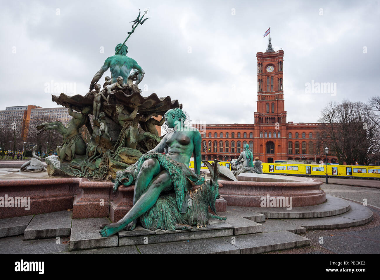 Famous Rotes Rathaus, Meaning Red City Hall In German Language, Berlin ...