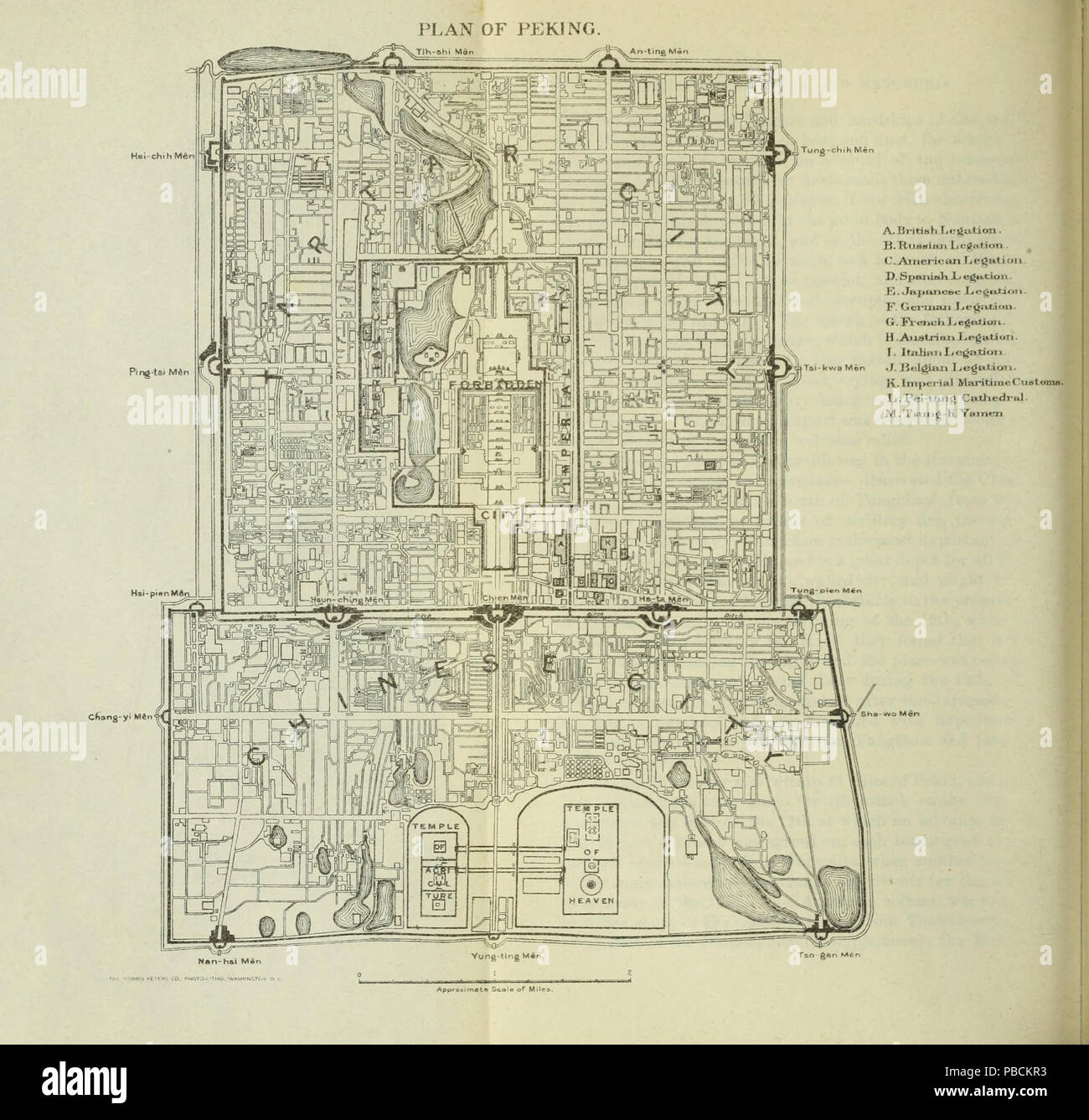 1204 Plan of Peking Stock Photo - Alamy