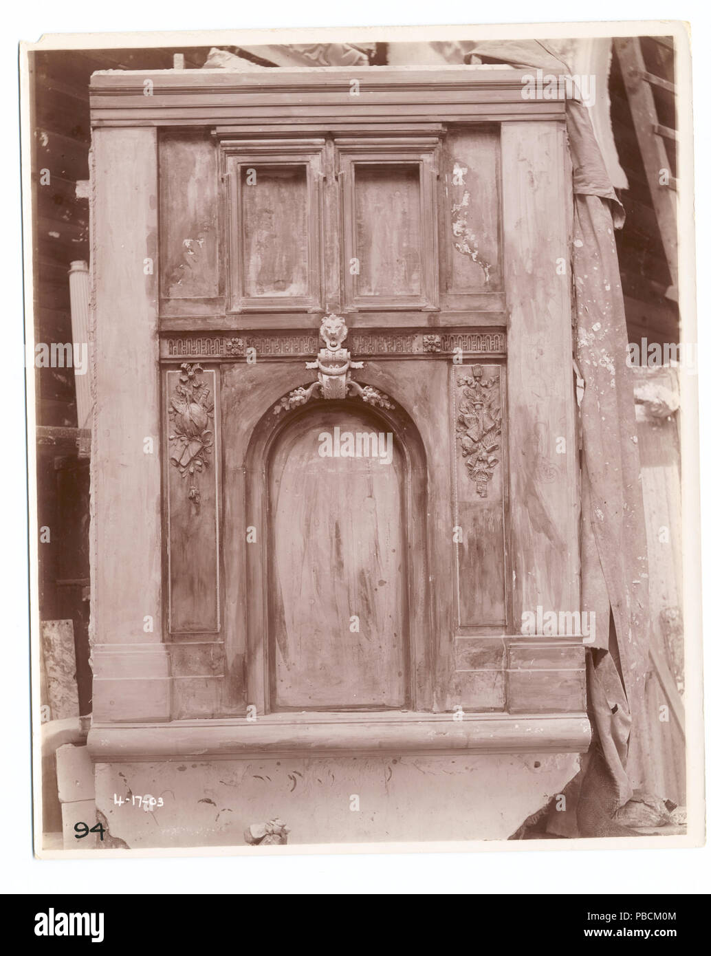 1205 Plaster model of a section of the Fifth Avenue facade (NYPL ...