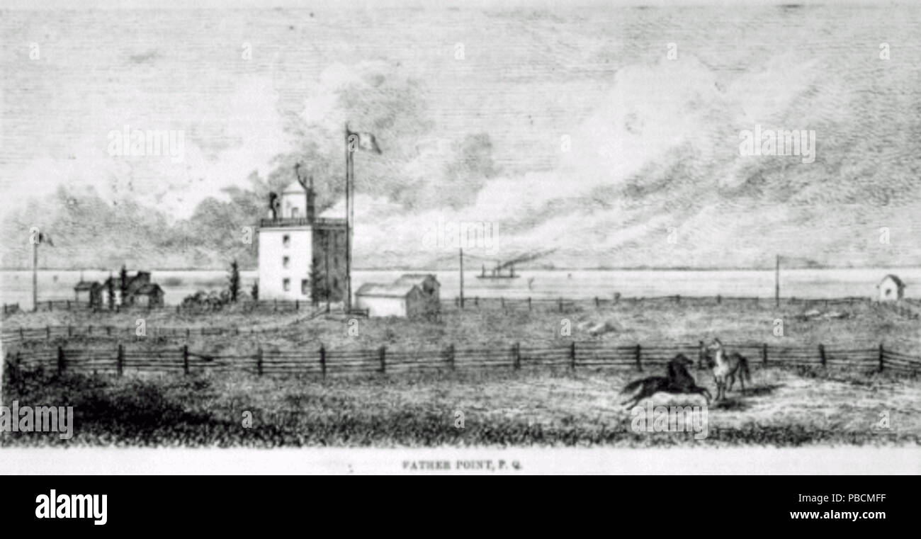 Pointe au pere lighthouse hi-res stock photography and images - Alamy