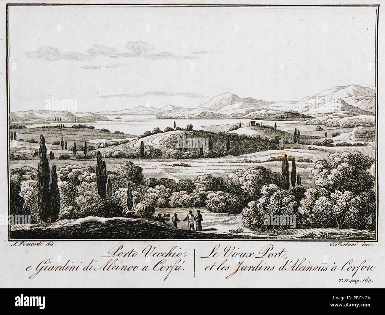 1214 Porto vecchio e giardini di Alcinoo a Corfú - Pomardi Simone ...