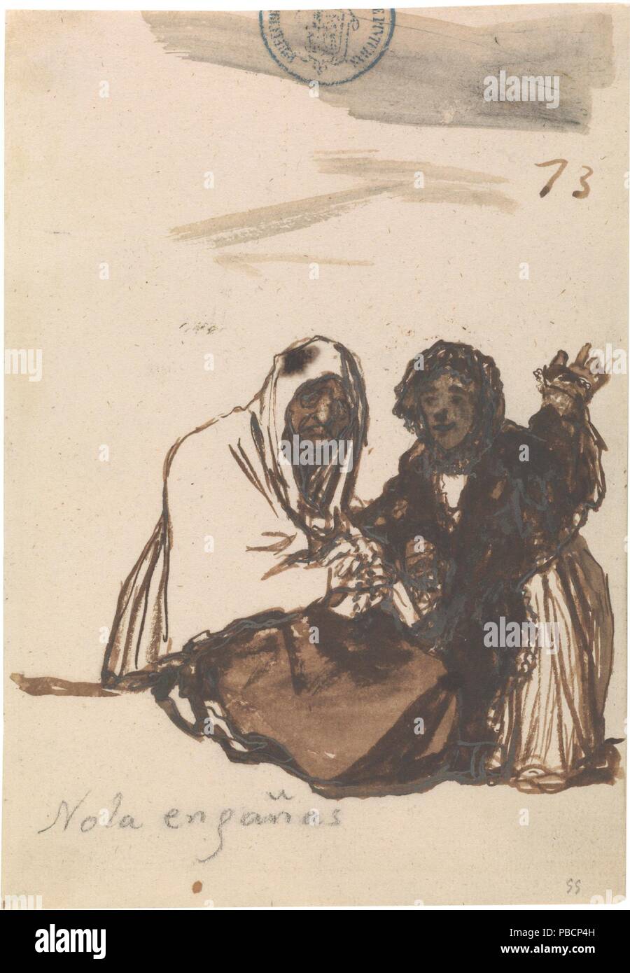 Francisco de Goya y Lucientes / 'No la engañas. Álbum C, 73'. 1808 ...