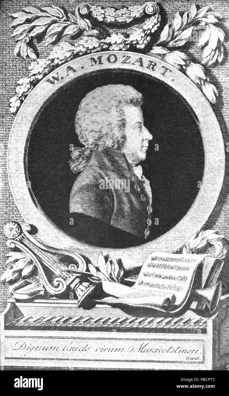 Wolfgang amadeus mozart portrait Black and White Stock Photos & Images ...