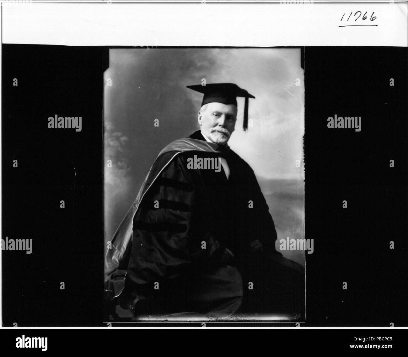 1219 Portrait photograph of James Ramsey Patterson in cap and gown 1912 ...