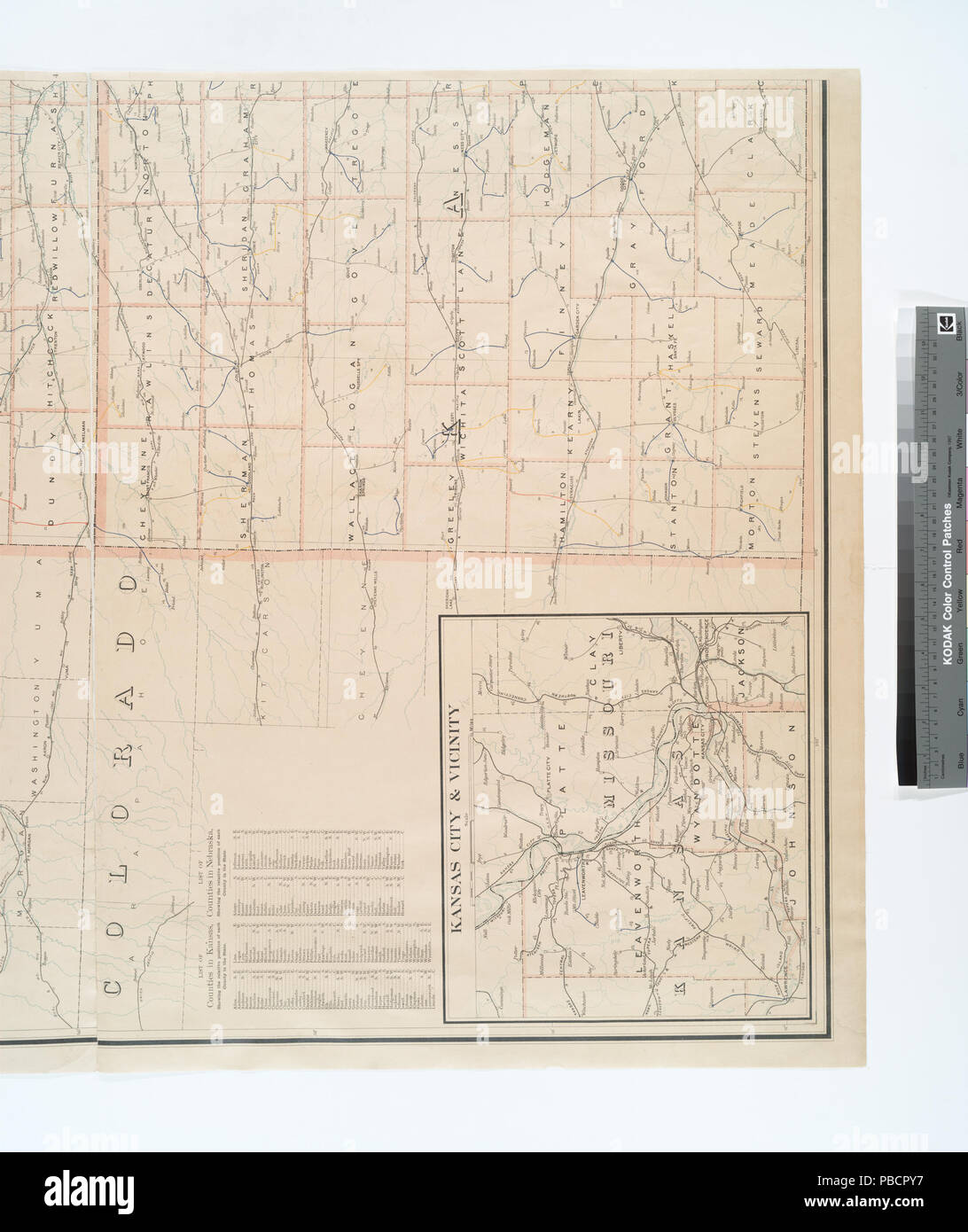 Map kansas 1900 hi-res stock photography and images - Alamy