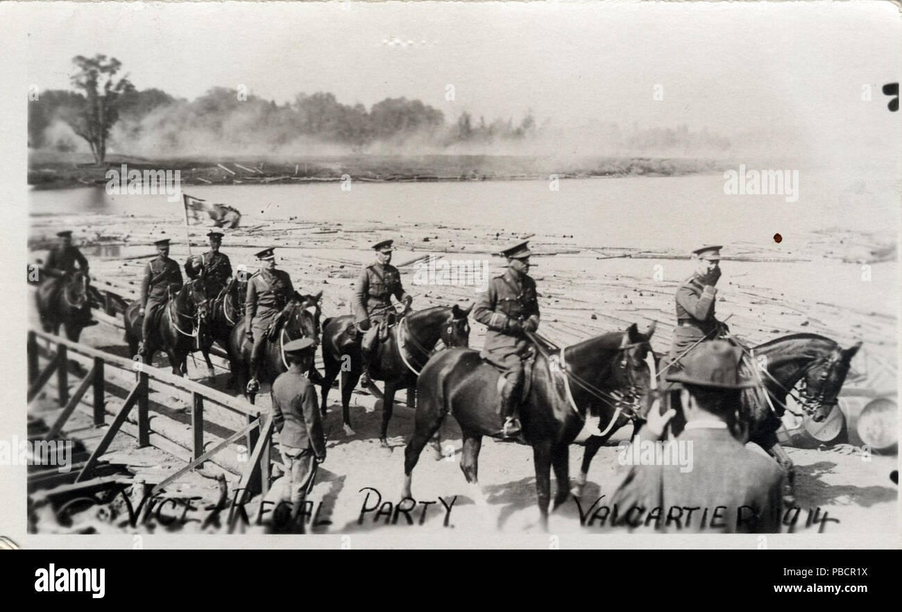 1221 Postcard of Vice-Regal Visit to Valcartier Military Base 1914 ...