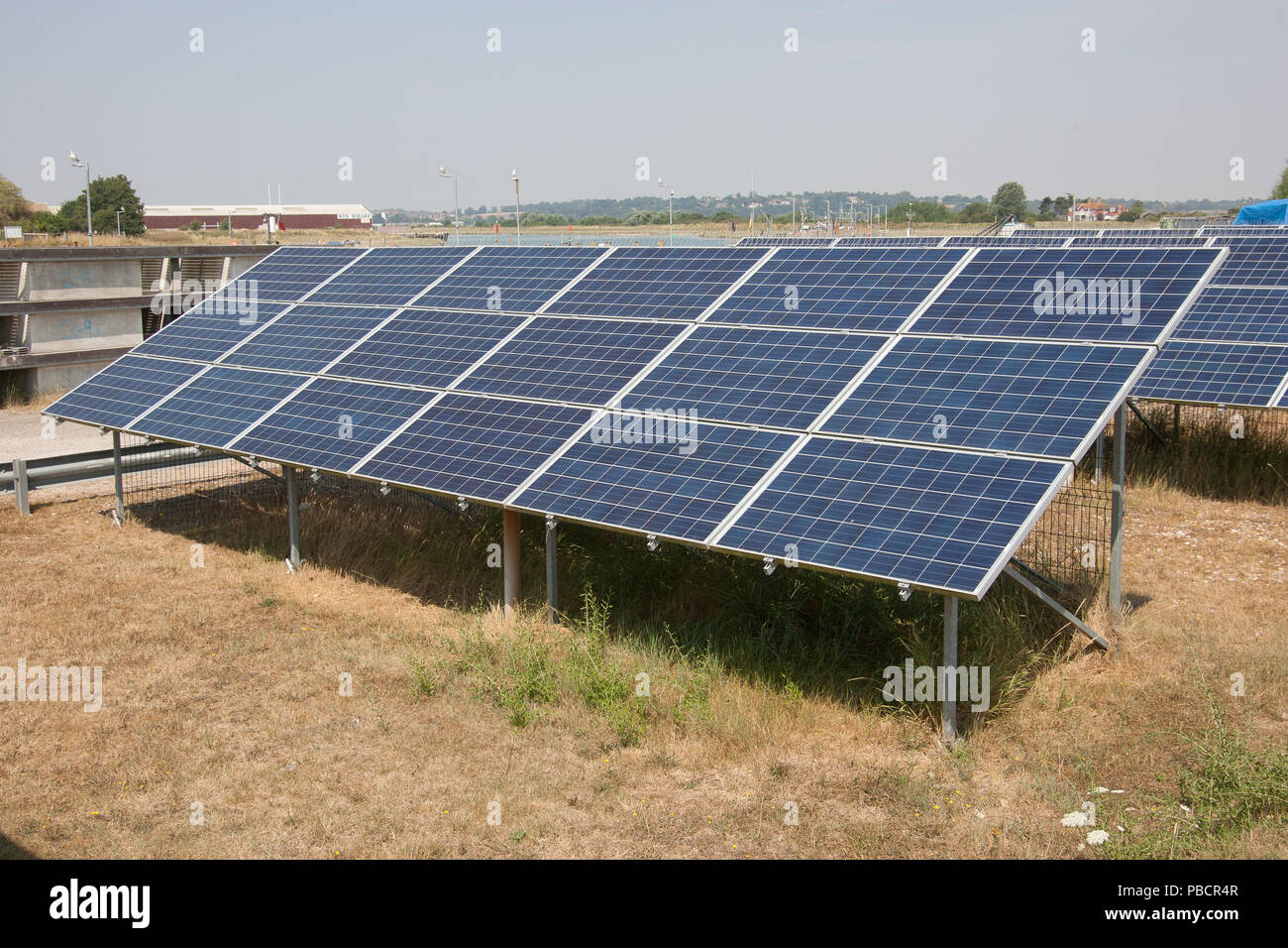solar panel electricity supply Stock Photo - Alamy