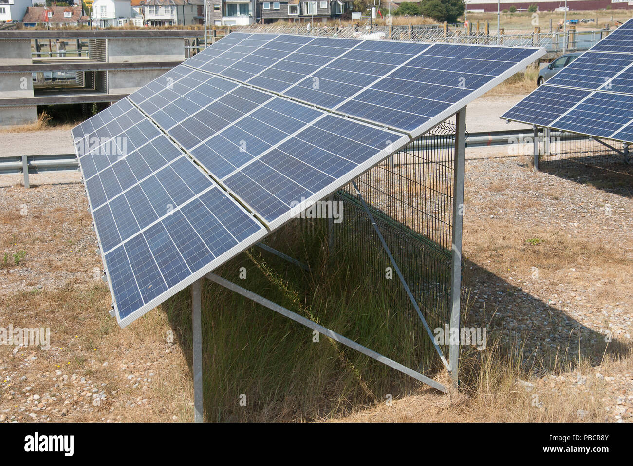 solar panel electricity supply Stock Photo - Alamy