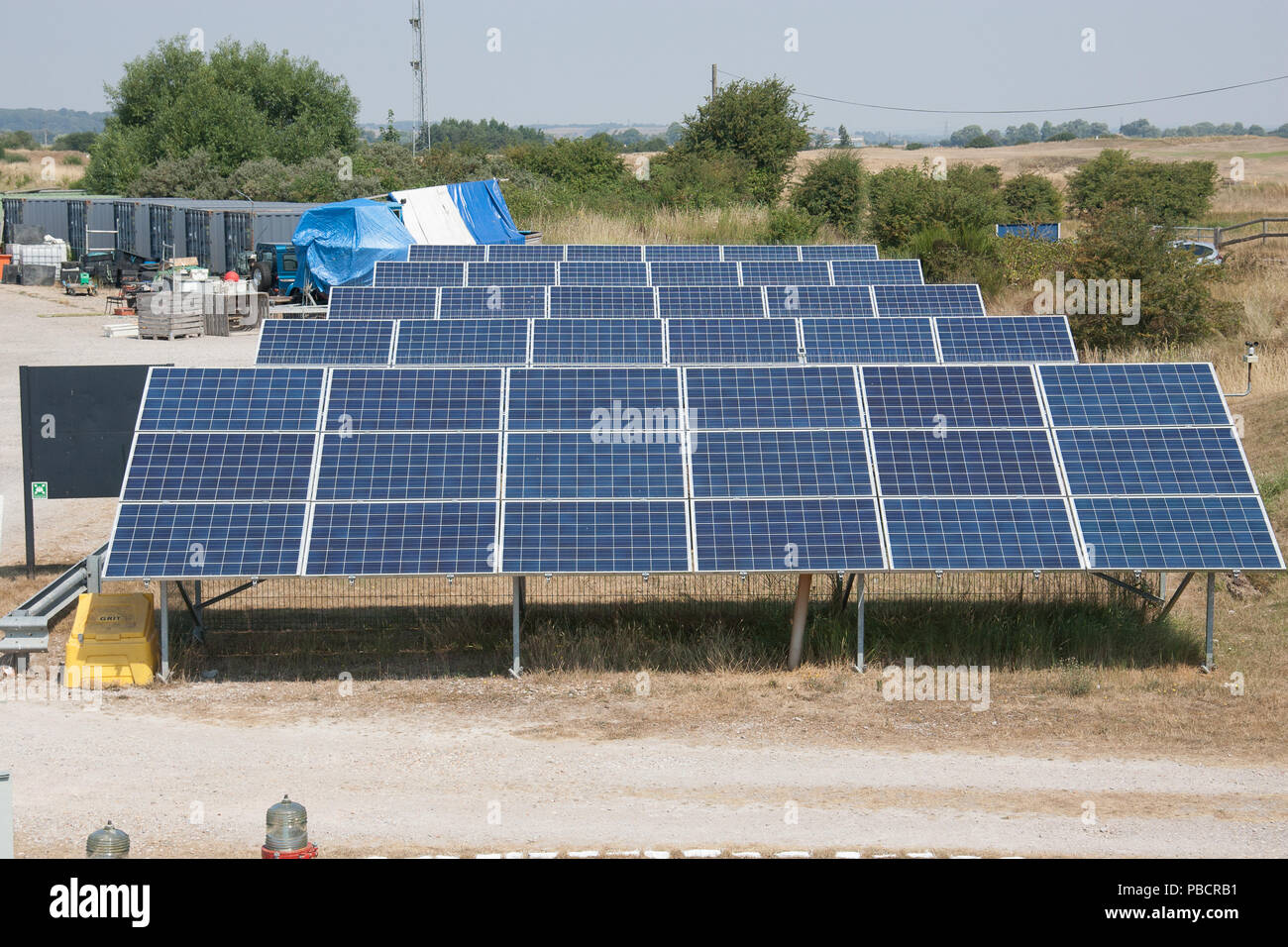 solar panel electricity supply Stock Photo - Alamy