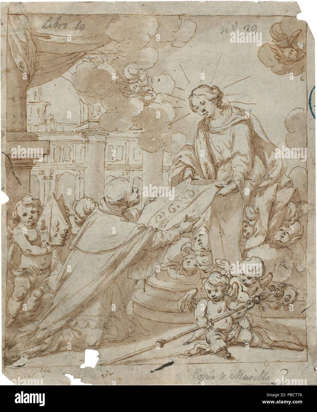 Cornelis Schut / 'Saint Ildefonso receiving the Chasuble'. XVII century ...