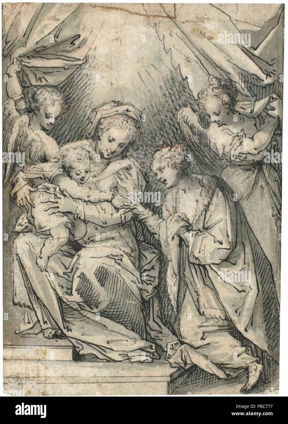 Claudio Ridolfi / 'The Mystic Marriage of Saint Catherine'. XVII ...