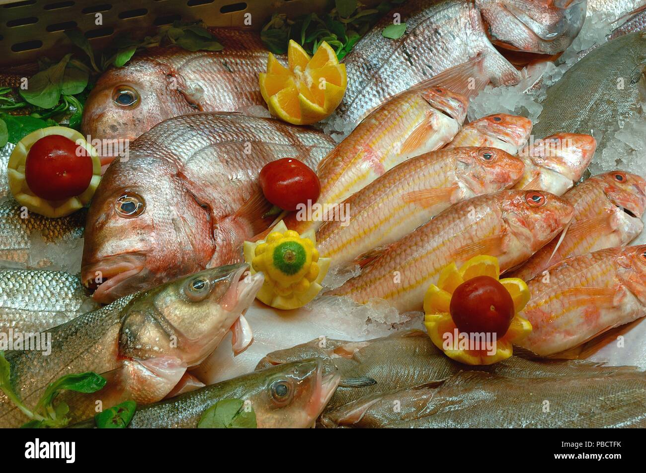 Fresh fish, region of Andalusia, Spain, Europe Stock Photo - Alamy
