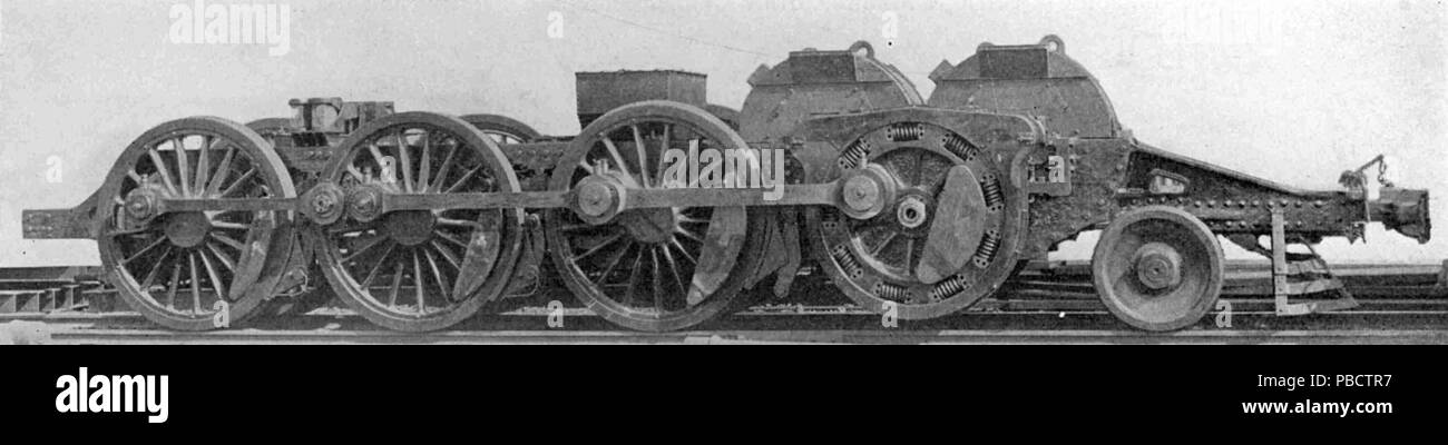 . PRR FF1 power truck showing motors and spring drive . before 1922 ...