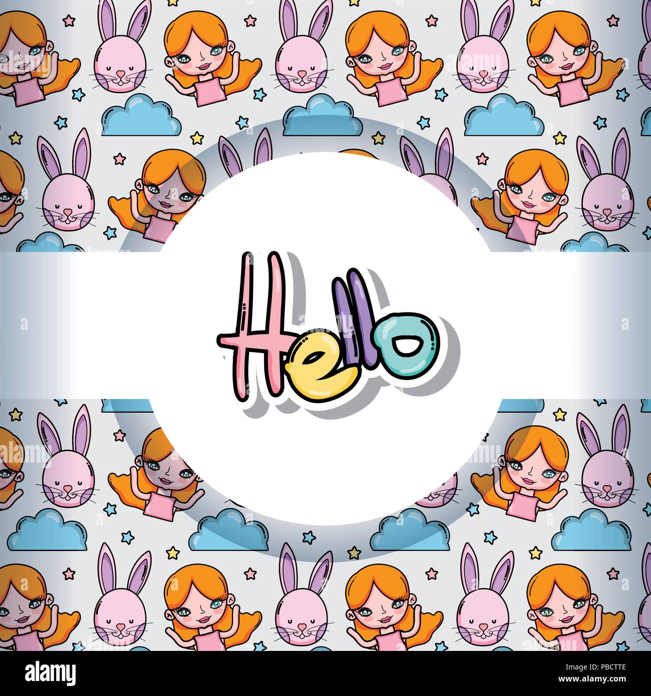 Hello pattern background Stock Vector Image & Art - Alamy