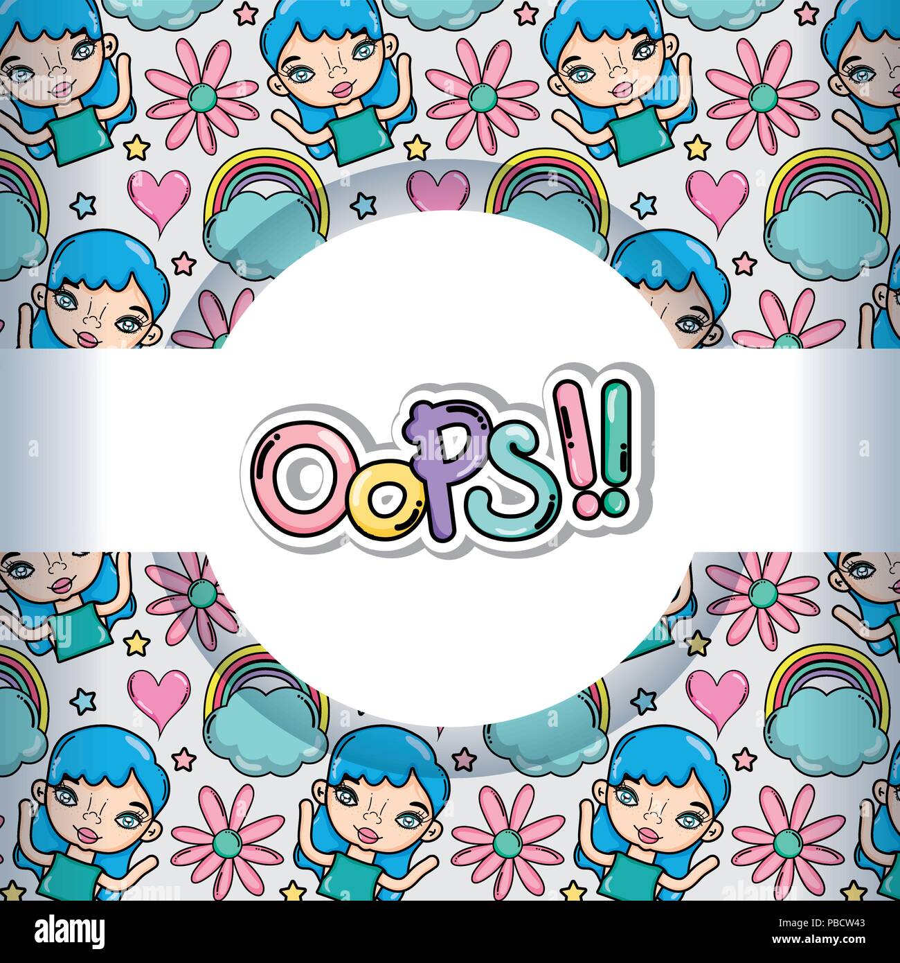Oops pattern background Stock Vector Image & Art - Alamy