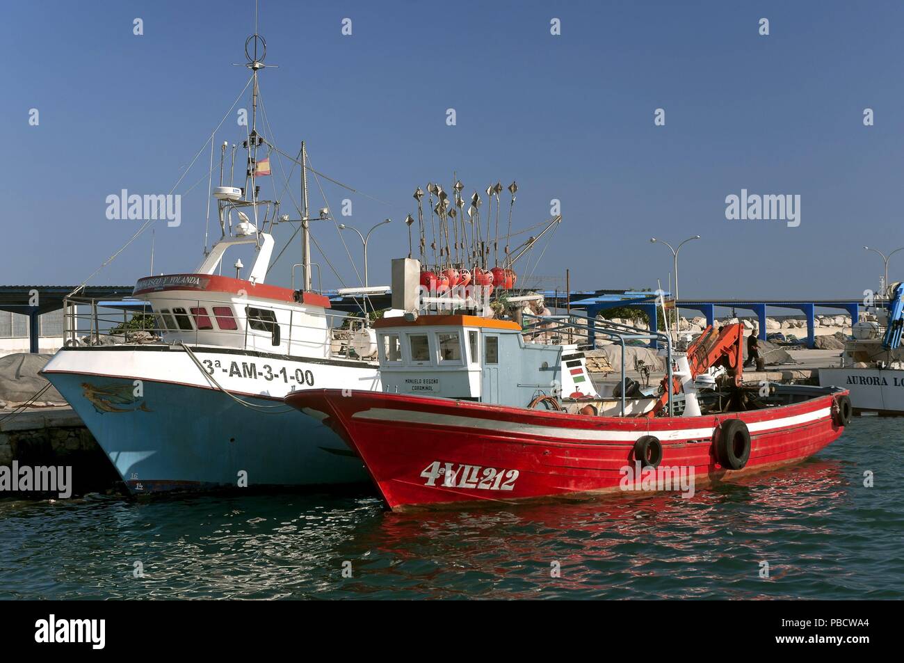 Fishing port, Motril, Granada province, Region of Andalusia, Spain ...