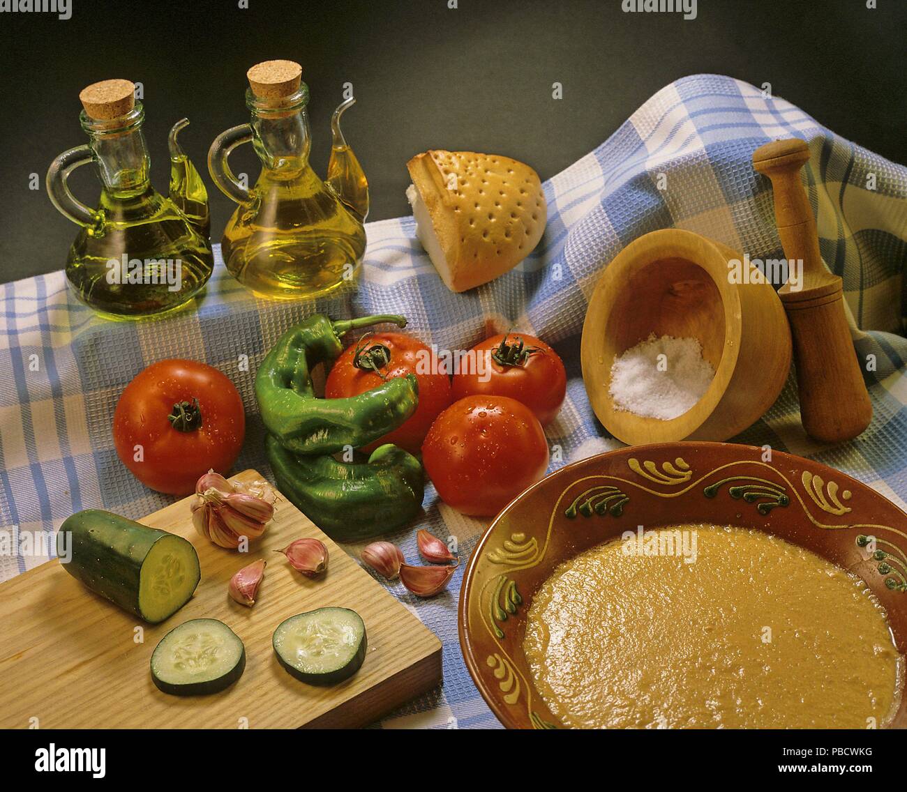 Andalusian gazpacho, Region of Andalusia, Spain, Europe Stock Photo - Alamy