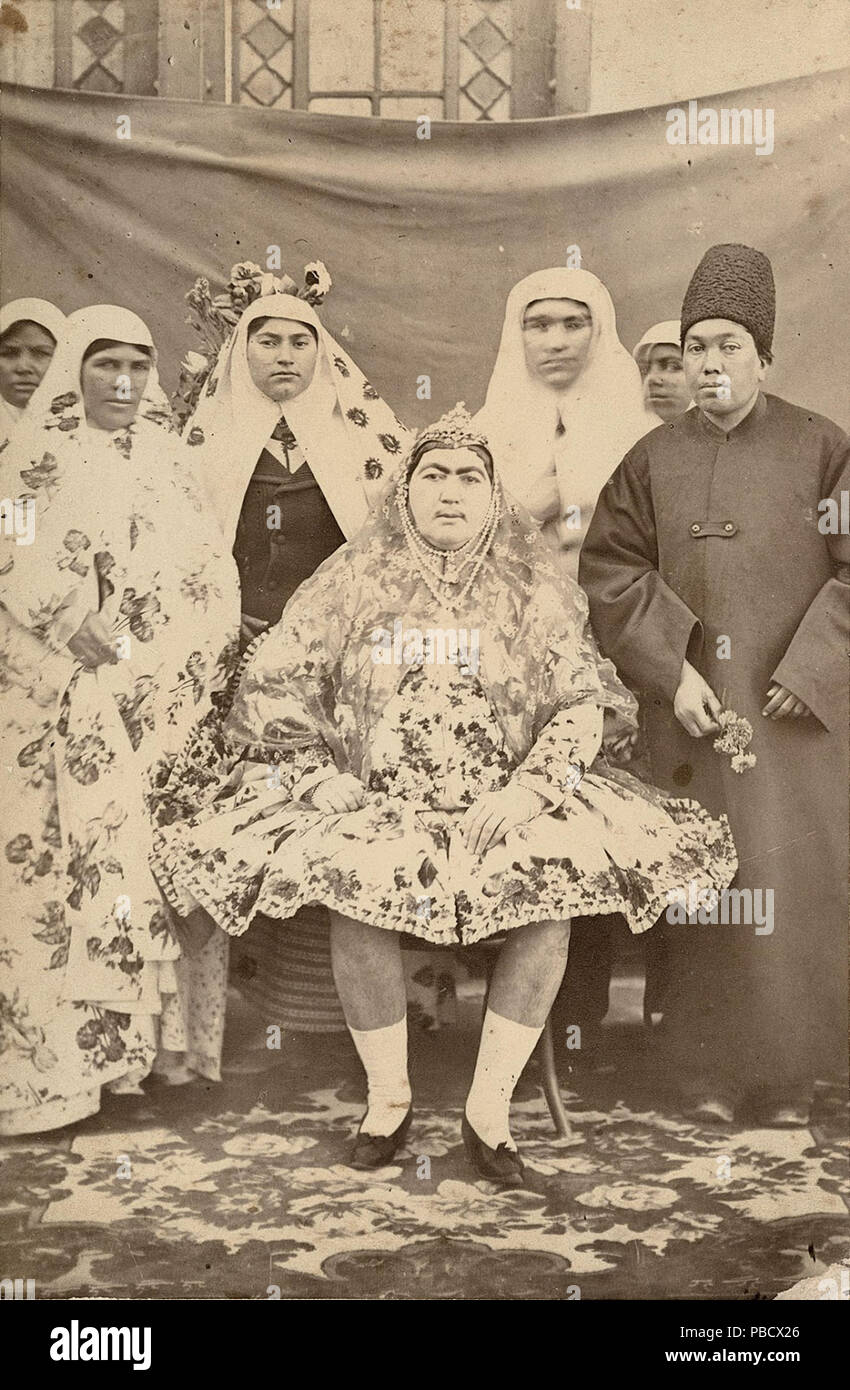 1238 Qajar-wives Anis al-Dawla, a wife of the Shah, and her retinue ...