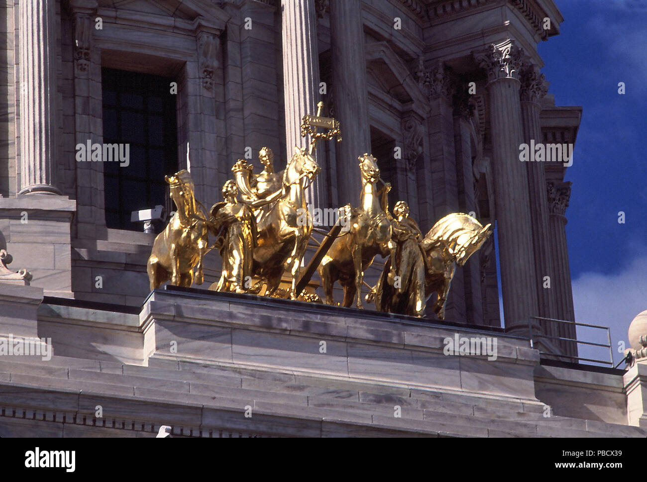 1238 Quadriga, Minnesota State Capitol Stock Photo - Alamy