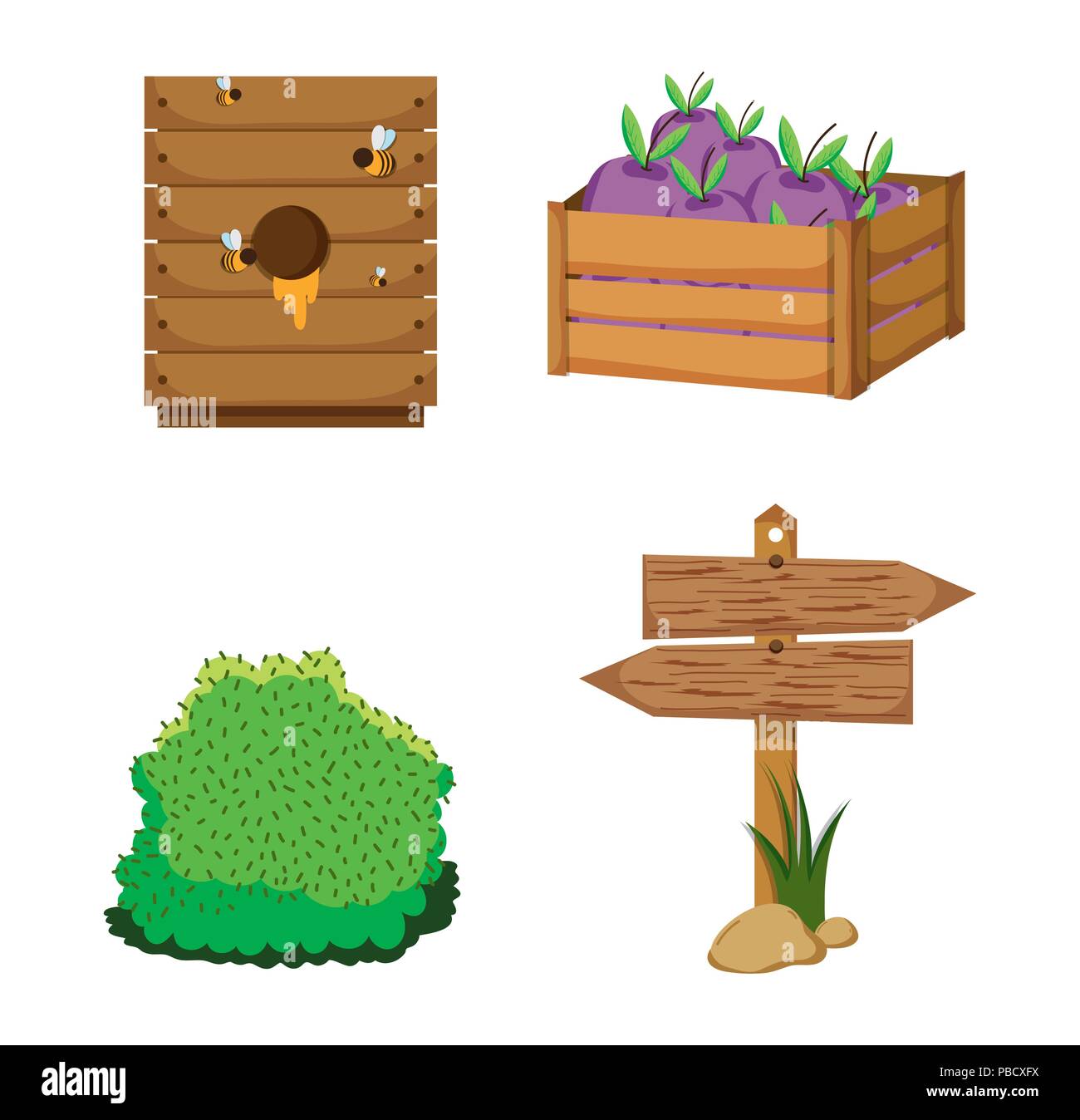 Set of farm icons Stock Vector Image & Art - Alamy