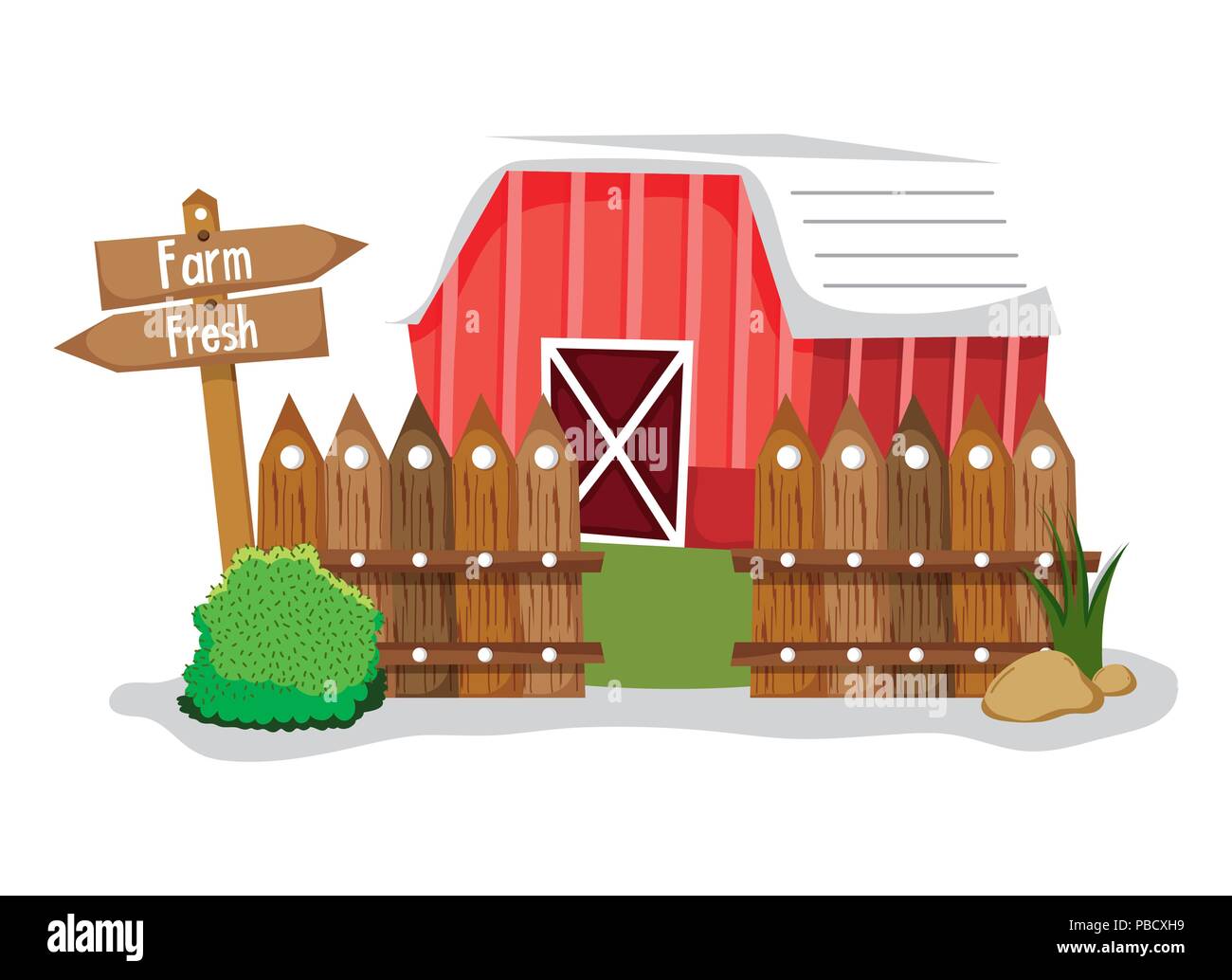 Beautiful farm building Stock Vector Image & Art - Alamy