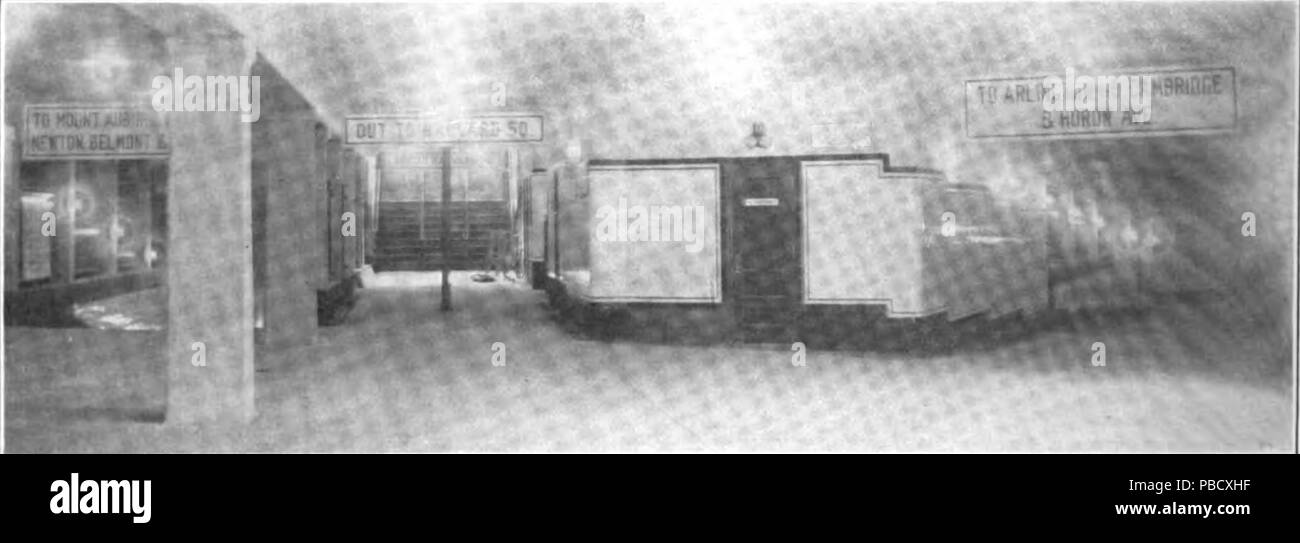 1244 Ramps in Harvard station from outbound platform, 1912 Stock Photo ...