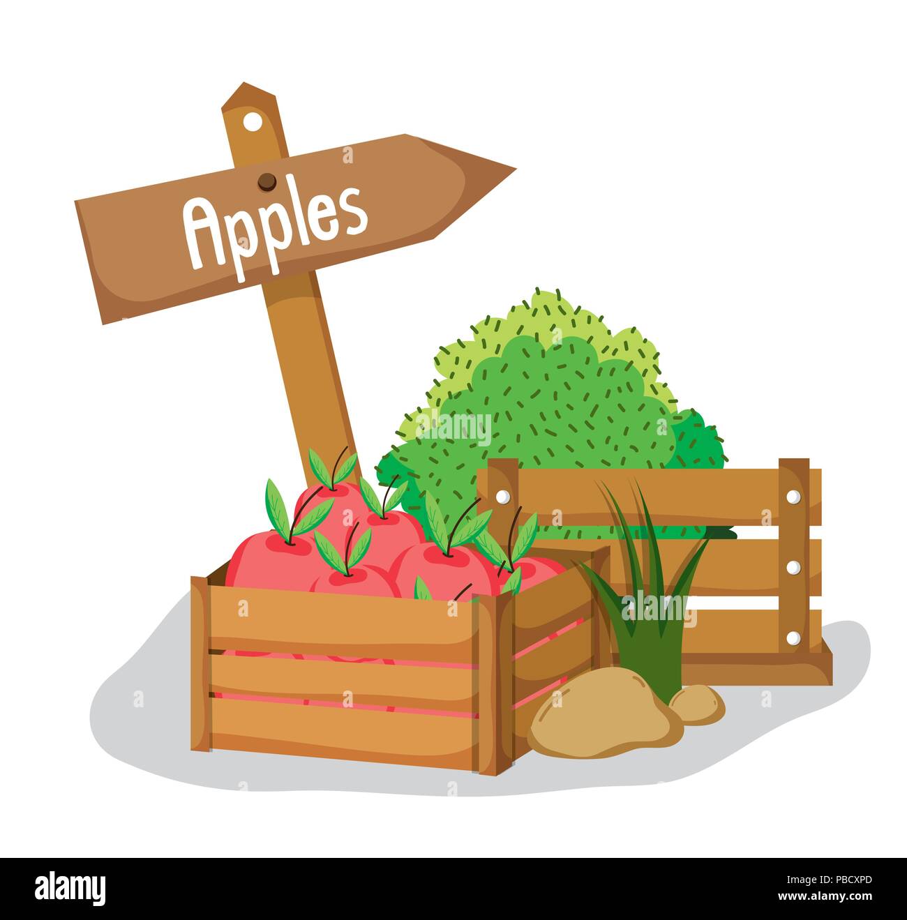 Farm fresh fruits Stock Vector Image & Art - Alamy
