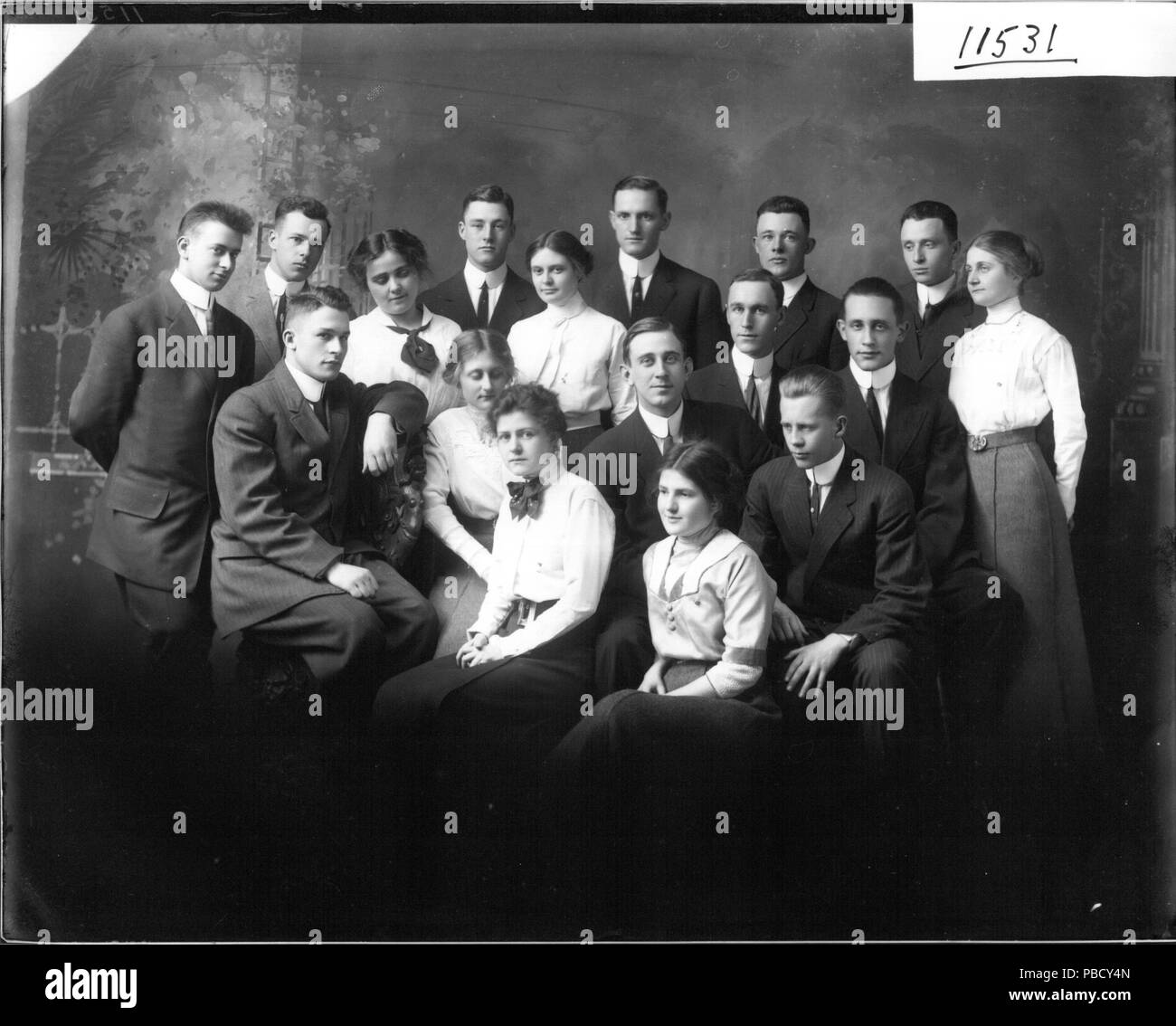 Group company portrait Black and White Stock Photos & Images - Alamy