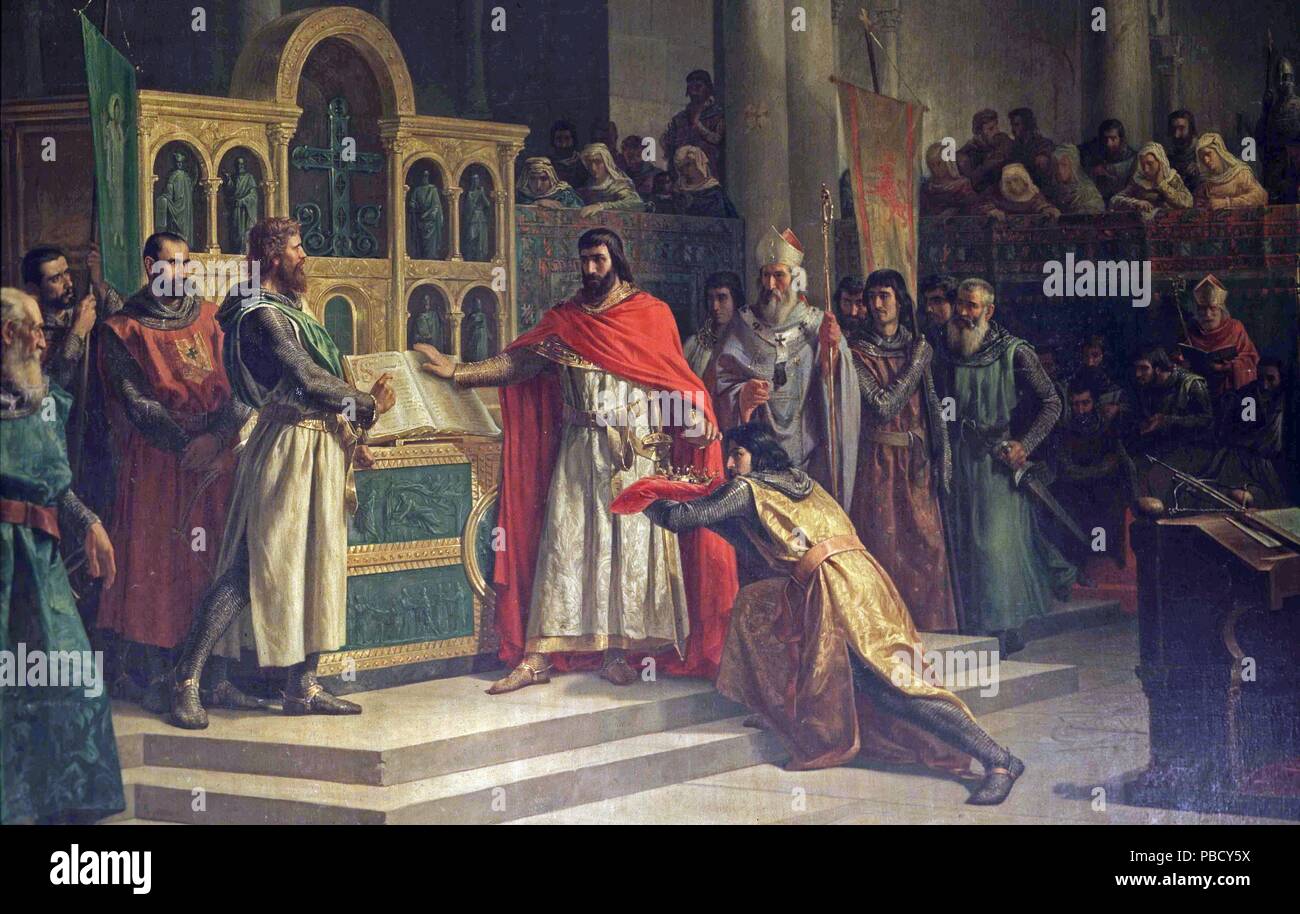 ALFONSO VI. REY DE CASTILLA. 1040 - 1109. " JURA DE SANTA GADEA ...