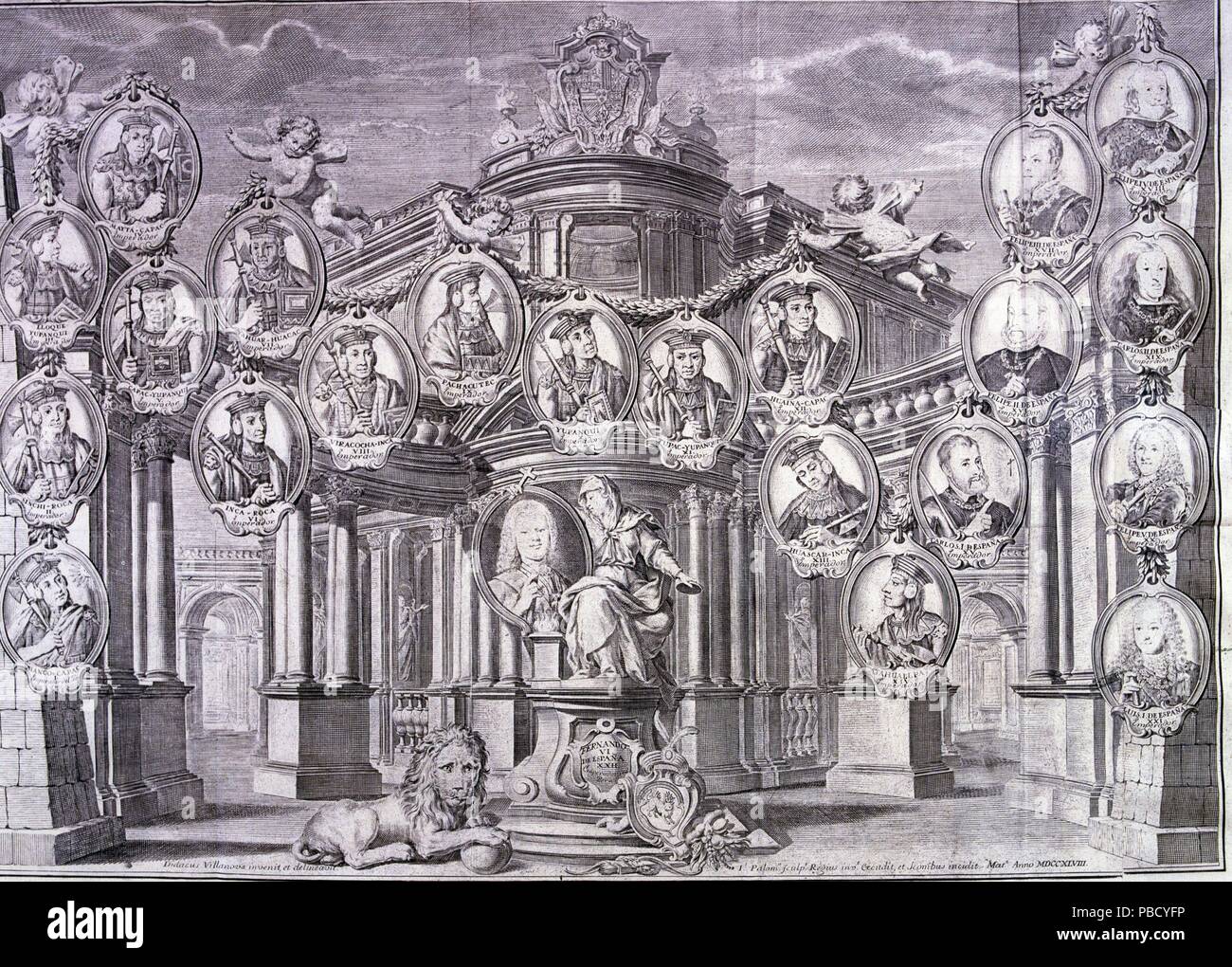 ATAHUALPA. EMPERADOR DE PERU . 1500 - 1553. GRABADO DE LOS EMPERADORES ...