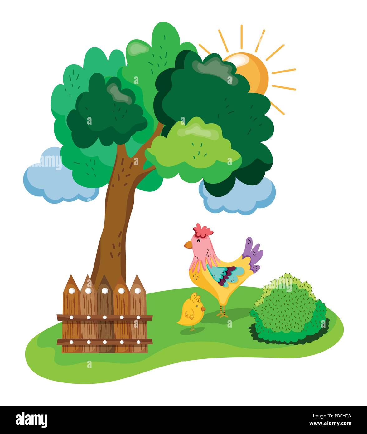 Farm and animals cartoons Stock Vector Image & Art - Alamy