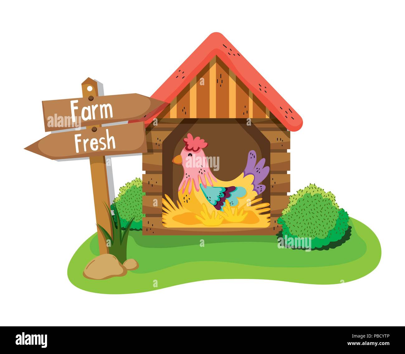 Farm fresh concept Stock Vector Image & Art - Alamy