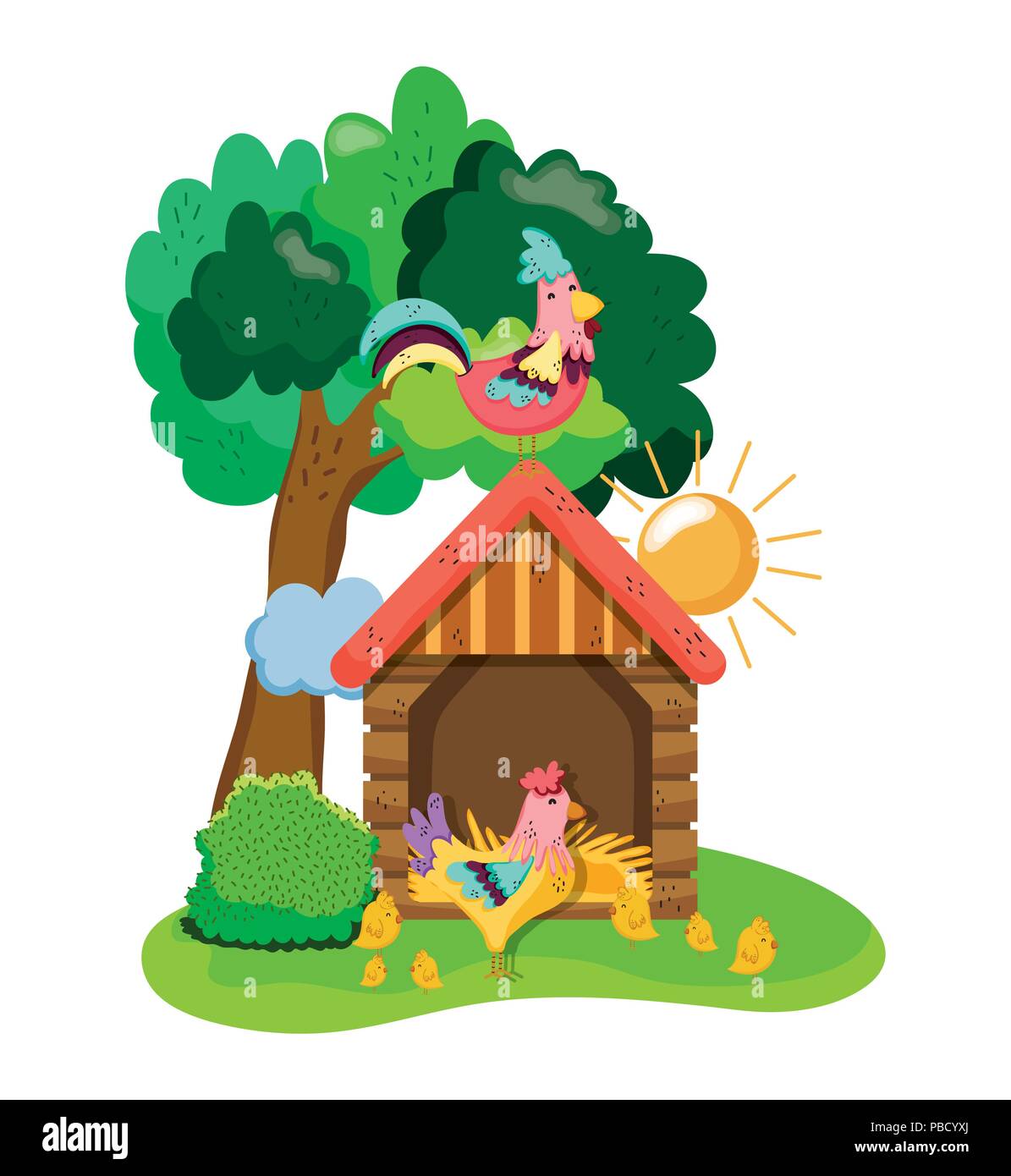 Local farm animals Stock Vector Images - Alamy